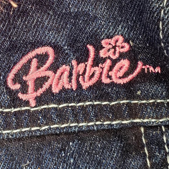 Barbie | Jackets & Coats | Barbie Denim Jean Jacket Girls Size 5 Rare W ...